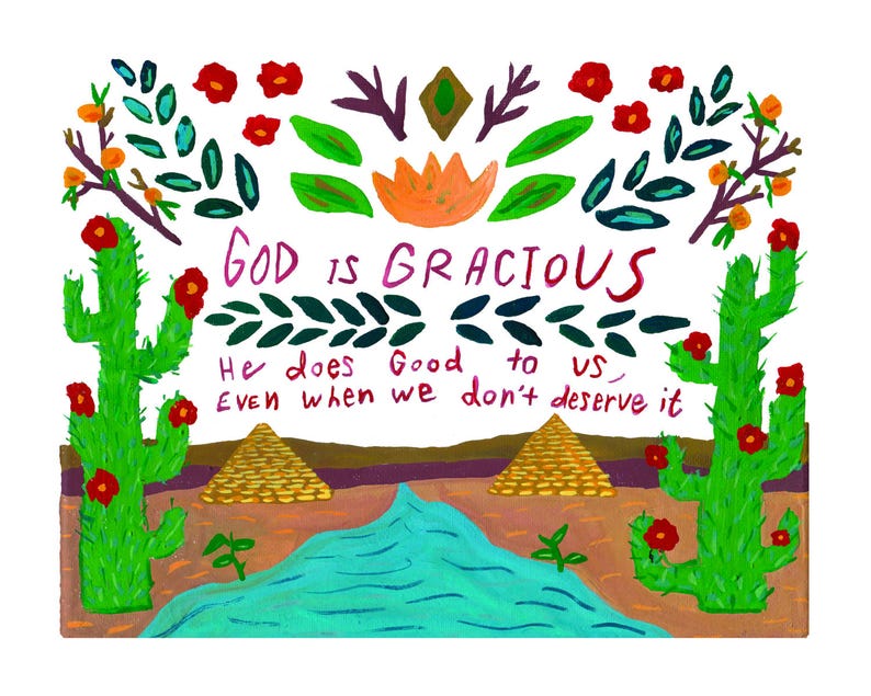 God is Gracious 8 X 10 Print - Etsy