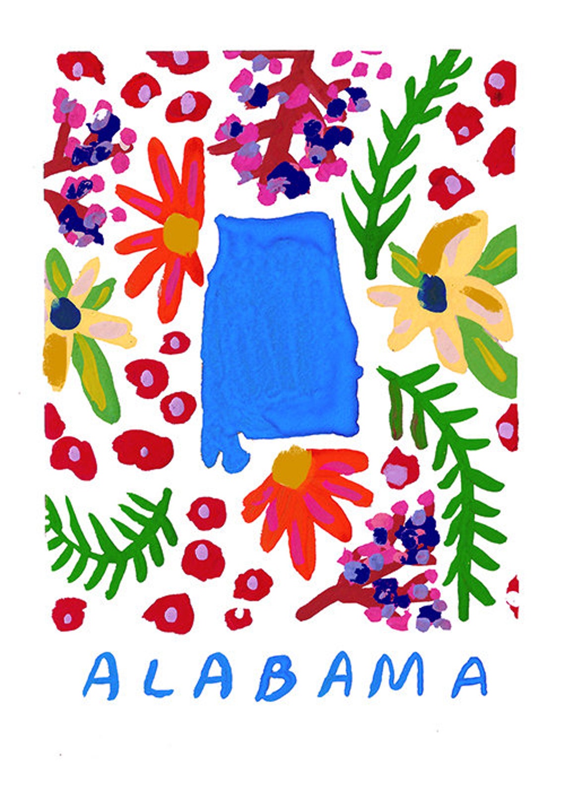 Alabama Print - Etsy