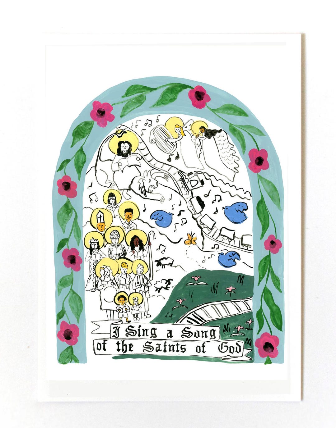 I Sing a Song of the Saints of God Print - Etsy