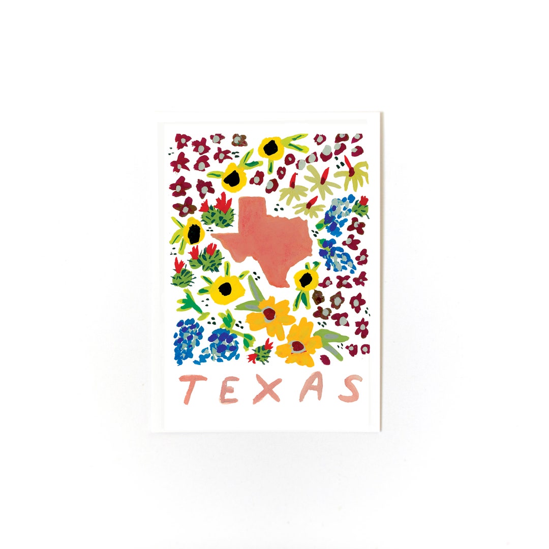 Texas Print - Etsy