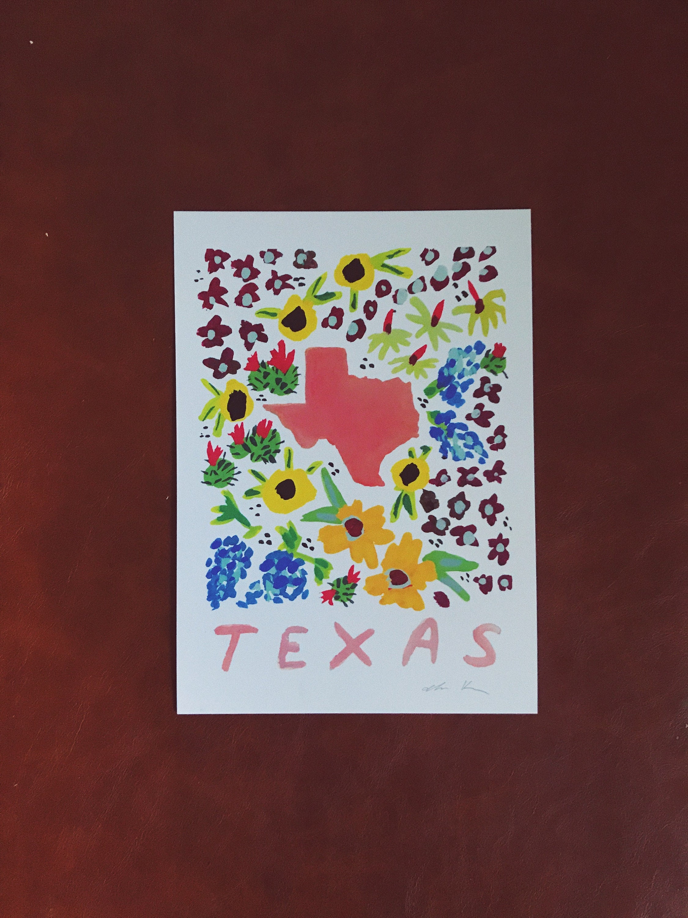 Texas Print - Etsy