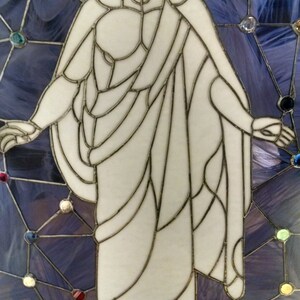Stained Glass Picture of the Christus - Etsy