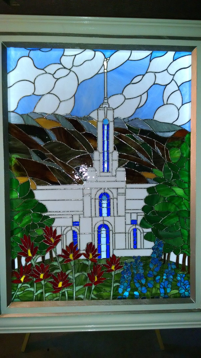 Stained Glass LDS Timpanogos Temple - Etsy