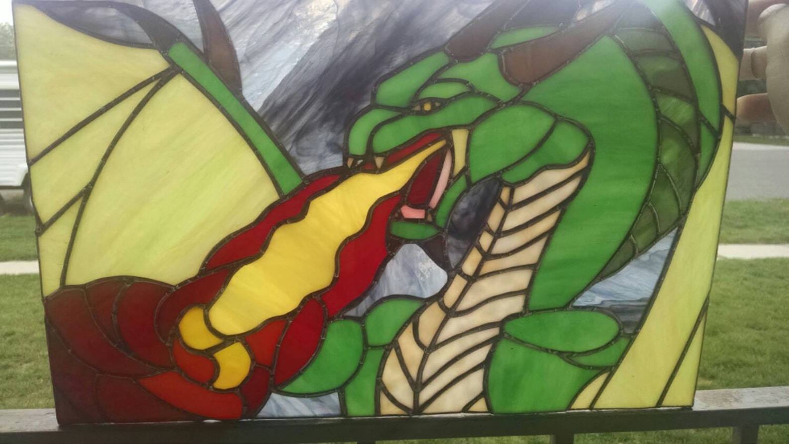 Stained Glass Dragon Pattern - Etsy