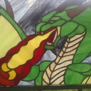 Stained Glass Dragon Pattern - Etsy