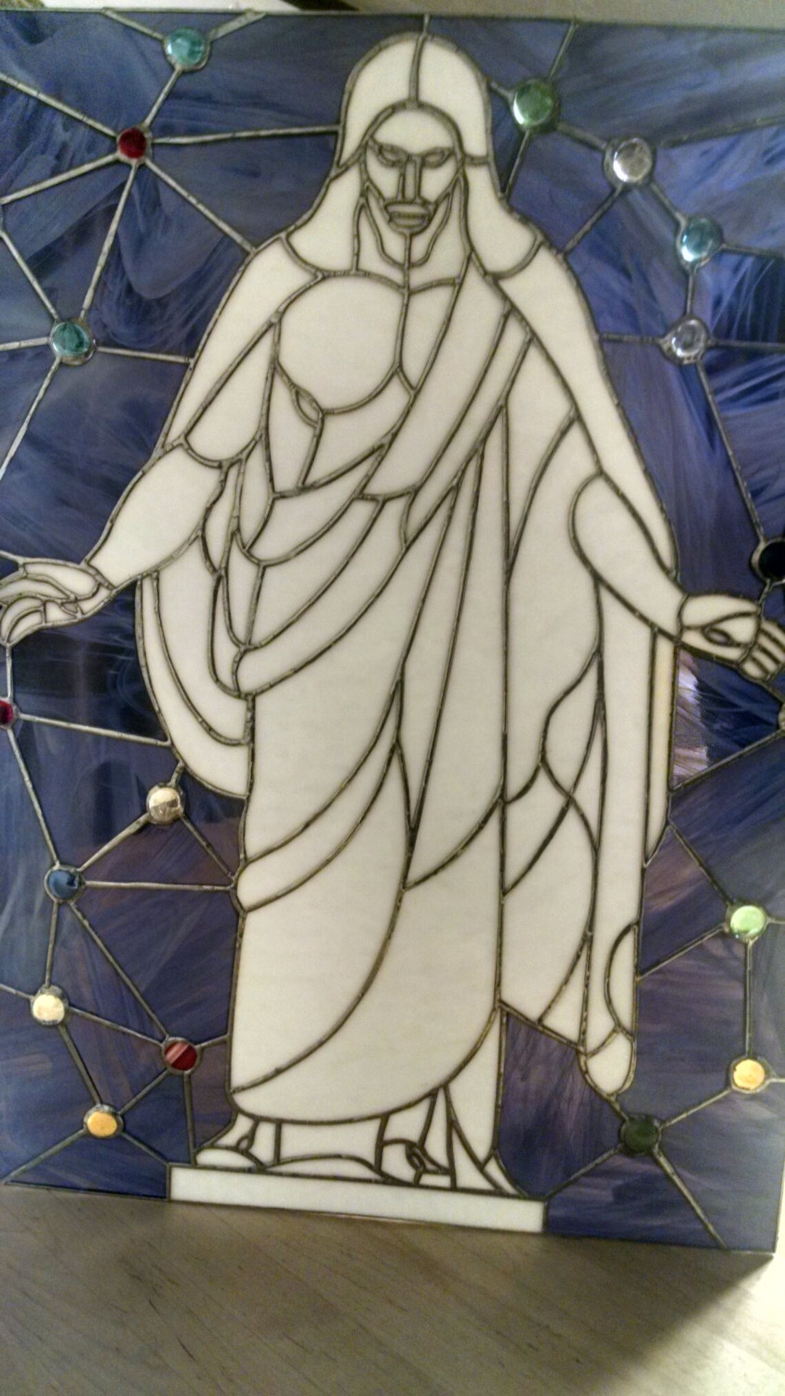 Stained Glass Picture of the Christus - Etsy