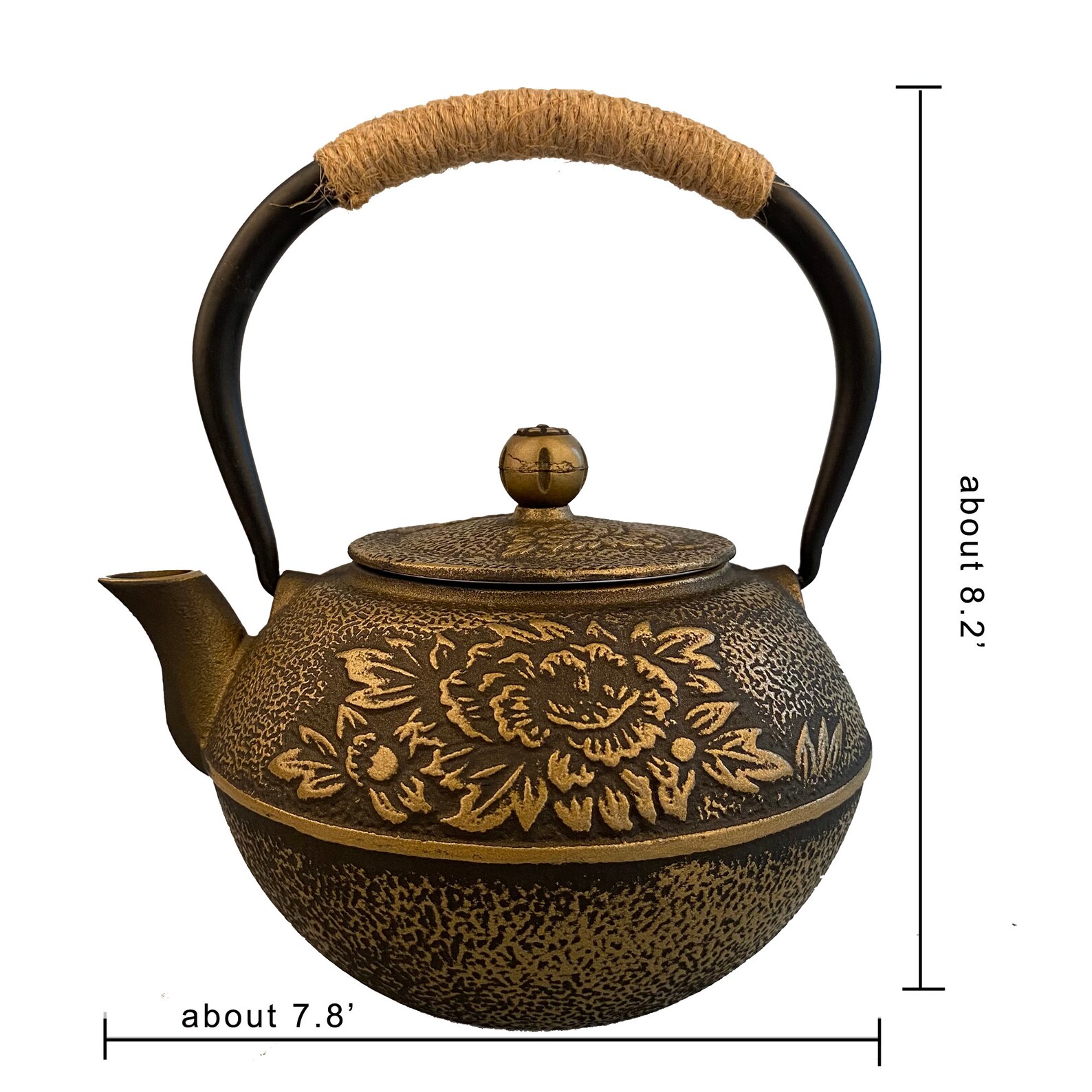 MCT027 1.2L Tea Pot Good Heavy Quality Cast Iron Teapot Pot | Etsy