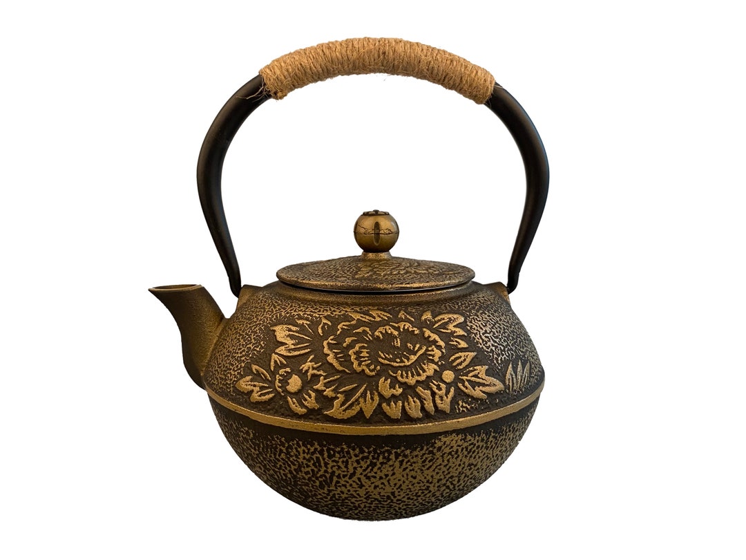 MCT027 1.2L Tea Pot Good Heavy Quality Cast Iron Teapot Pot for Tea Tea ...