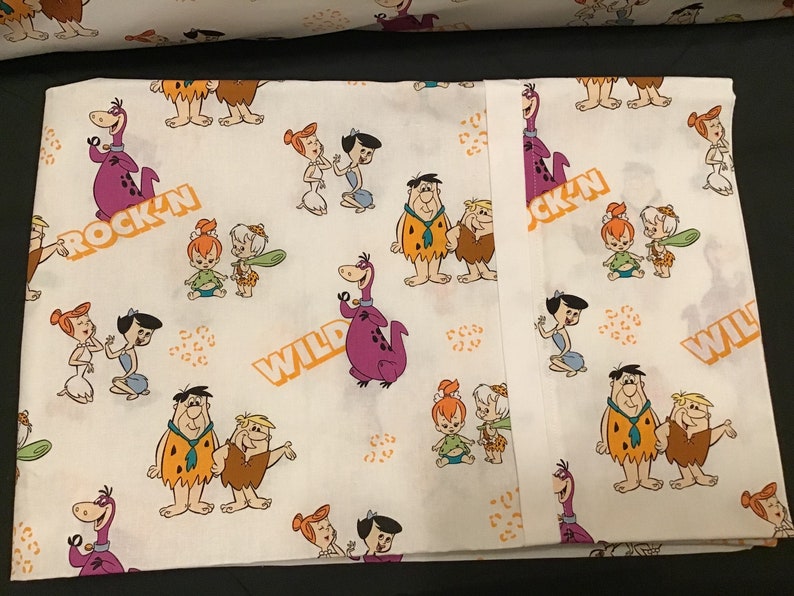 Flintstones Handmade Pillowcase Set - Etsy