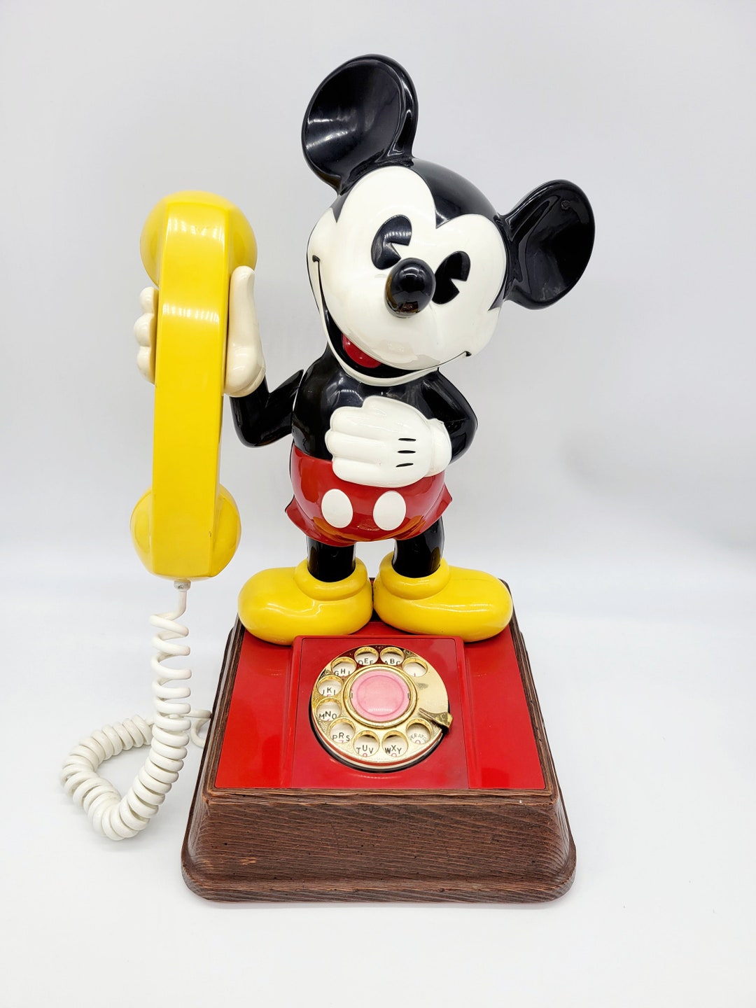 1976 Disney the Mickey Mouse Rotary Dial Land Line Phone working - Etsy