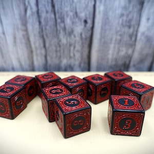 Assassin Rogue Archetype I Sneak Attack Dice I Red and Black Dice I ...