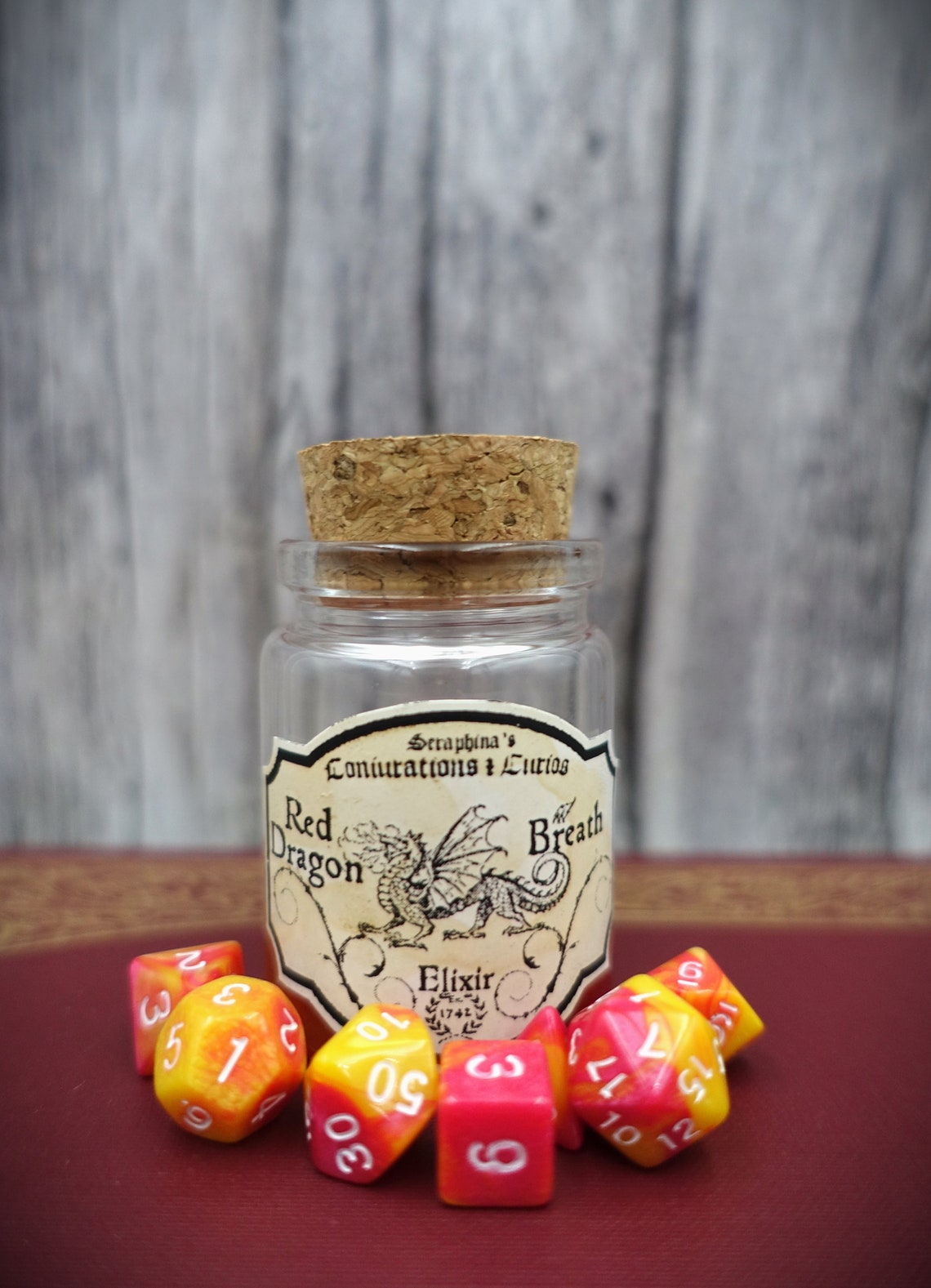 Tiny Dice Red Dragon's Breath Potion Dnd Potion Bottle | Etsy UK