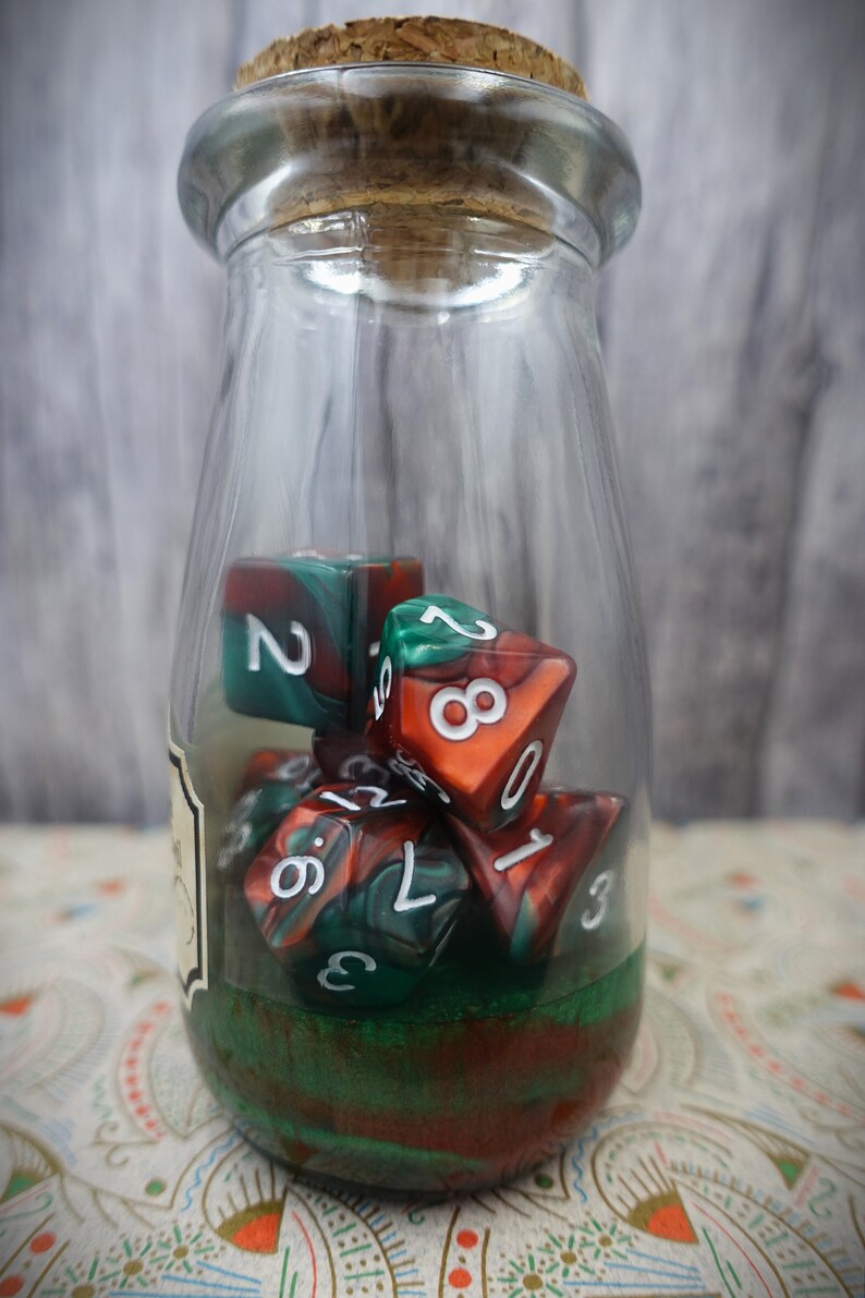 Protection From Evil Dnd Potion Bottle Dice Set Red and - Etsy UK