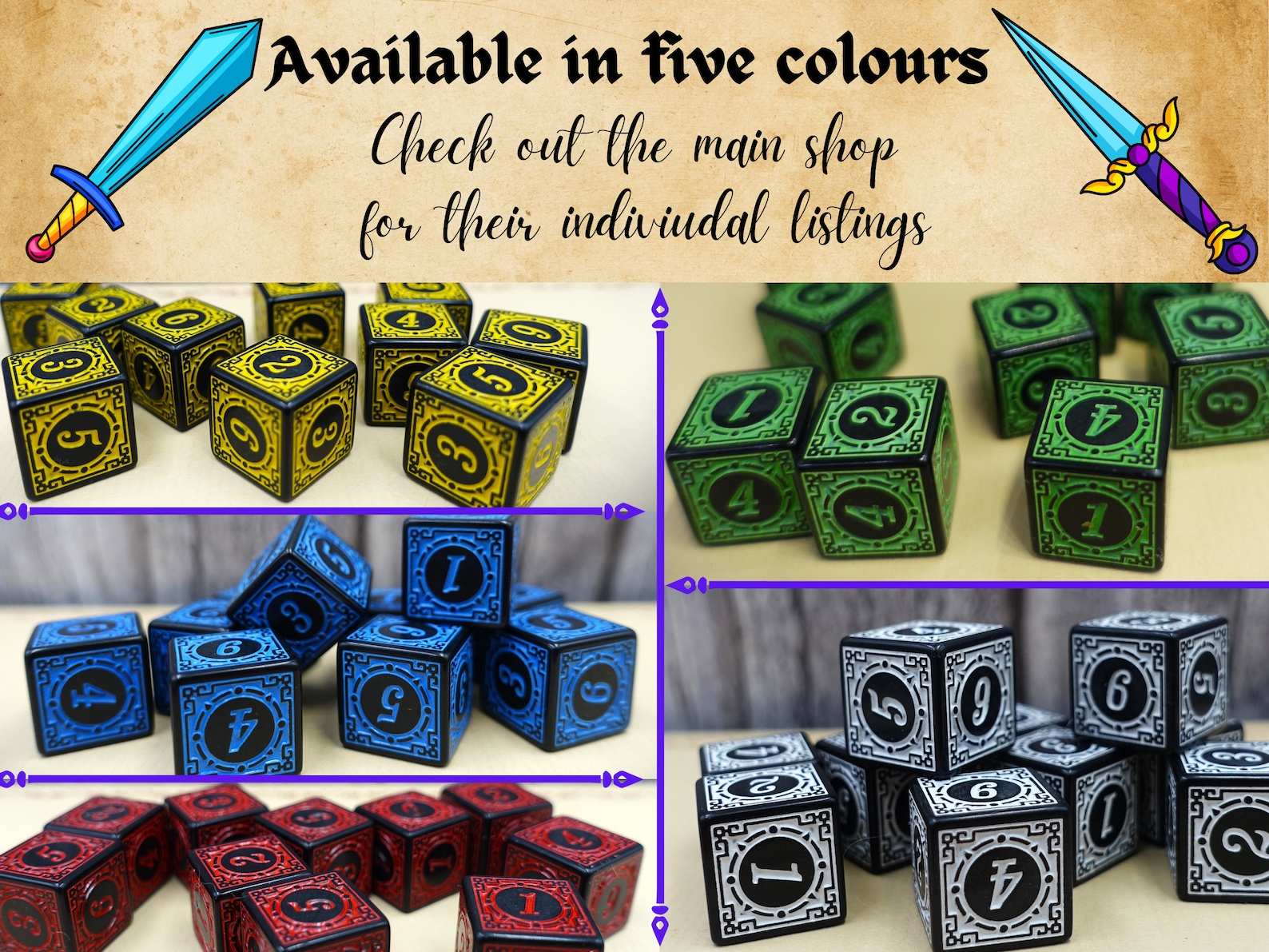 Assassin Rogue Archetype I Sneak Attack Dice I Red and Black - Etsy