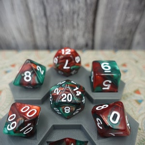 Protection From Evil | Dnd Potion Bottle Dice Set | Red and Green ...