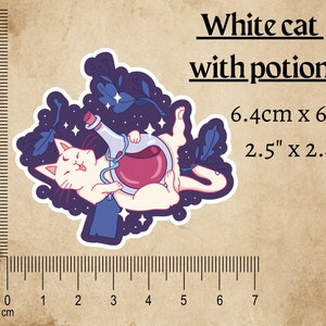 Magical Cat Sticker Pack I Dnd Sticker Set | Familiar Wizard Cat I Dnd ...