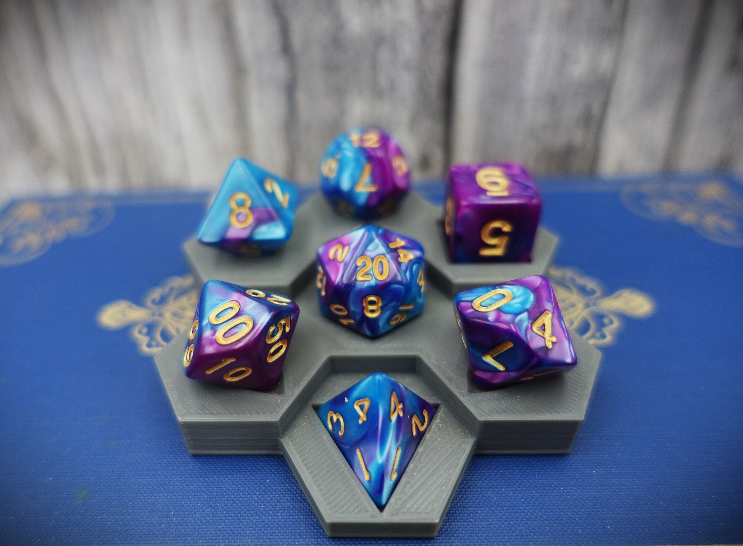 Dispel Magic Dnd Potion Bottle Dice Set Purple & Blue | Etsy UK