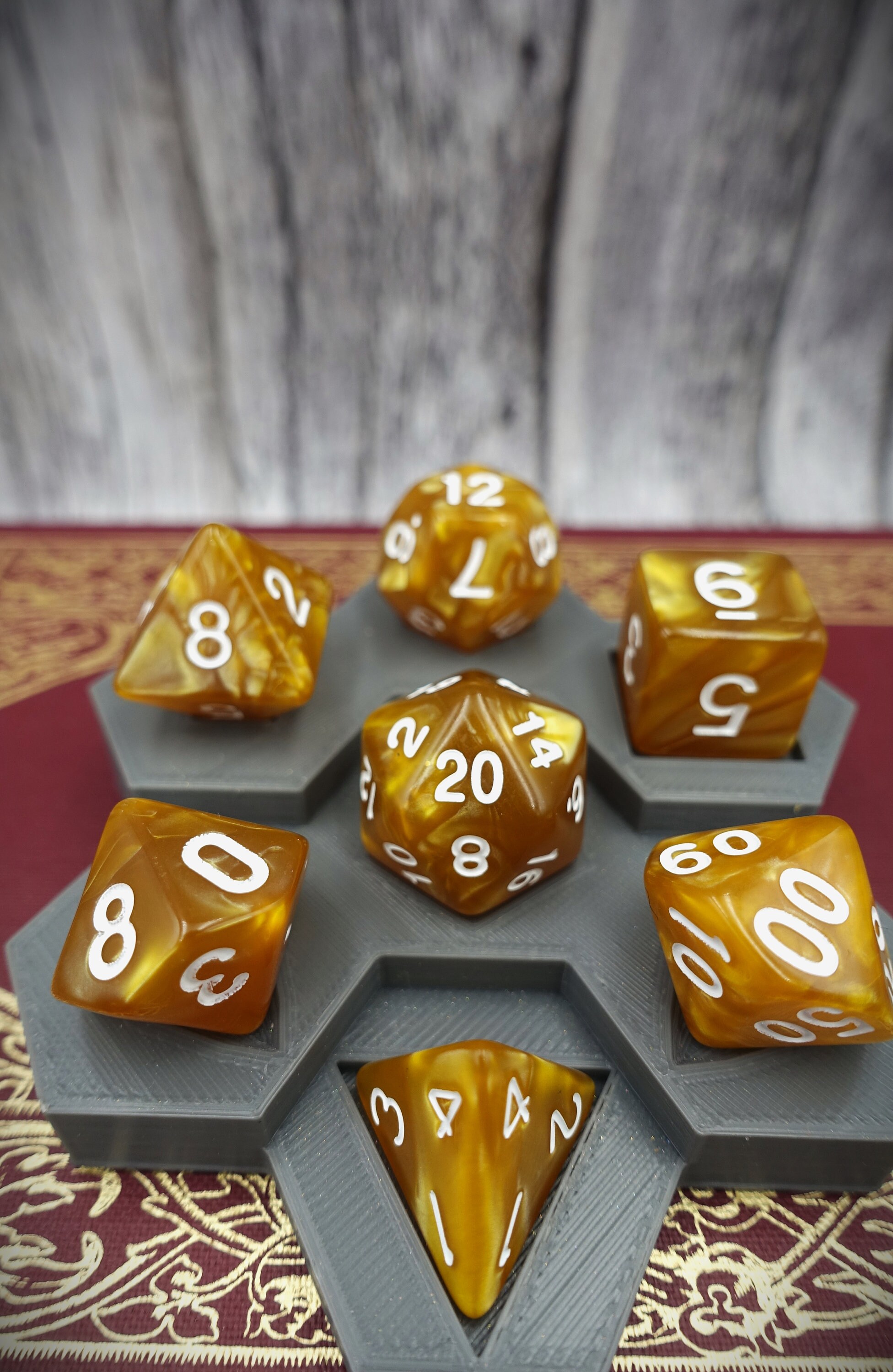 Eagle's Splendor Dnd Potion Bottle Dice Set Golden - Etsy UK