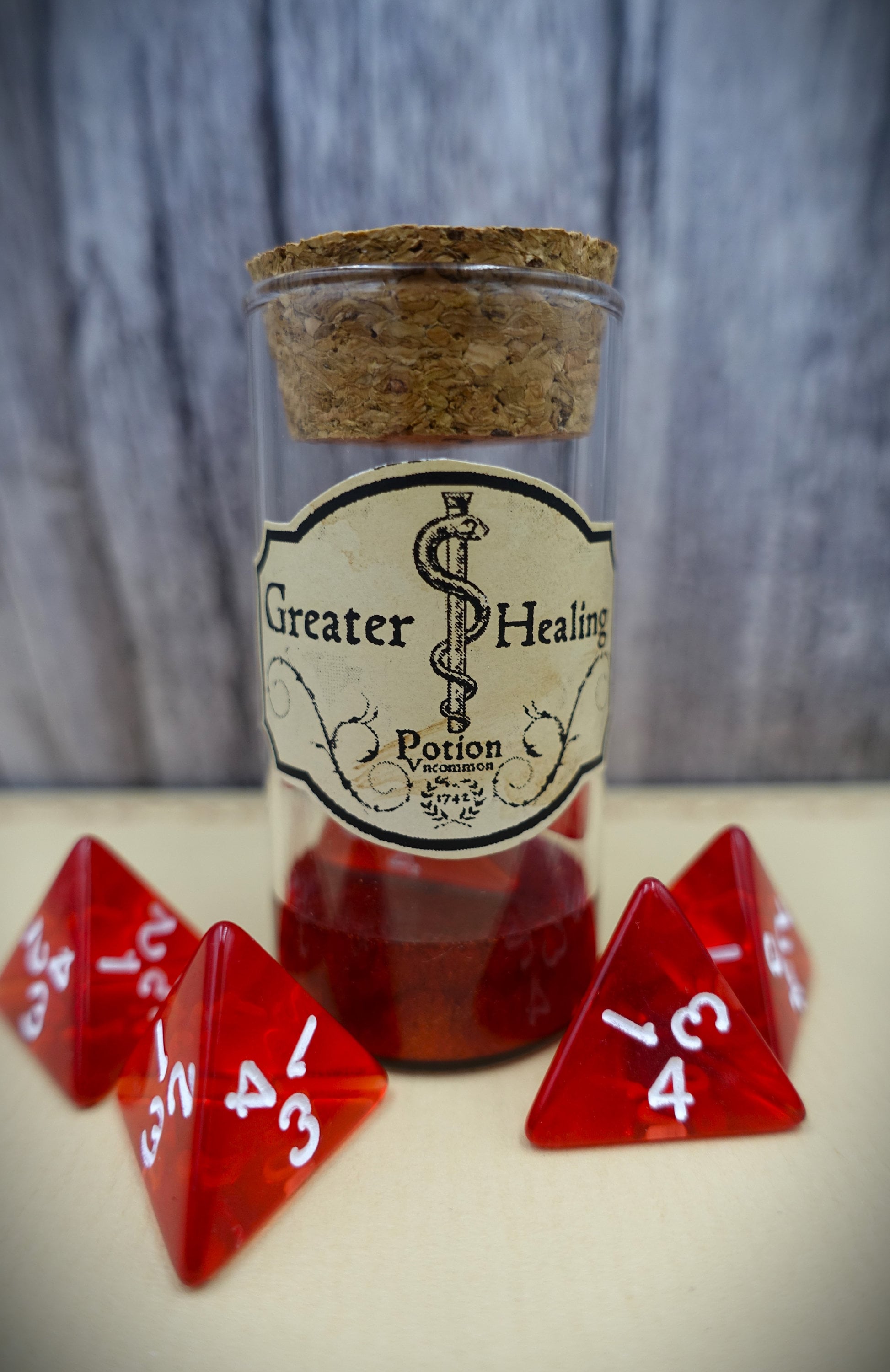 Single Dnd Health Potion Bottles I D4 Dice I Full Healing - Etsy