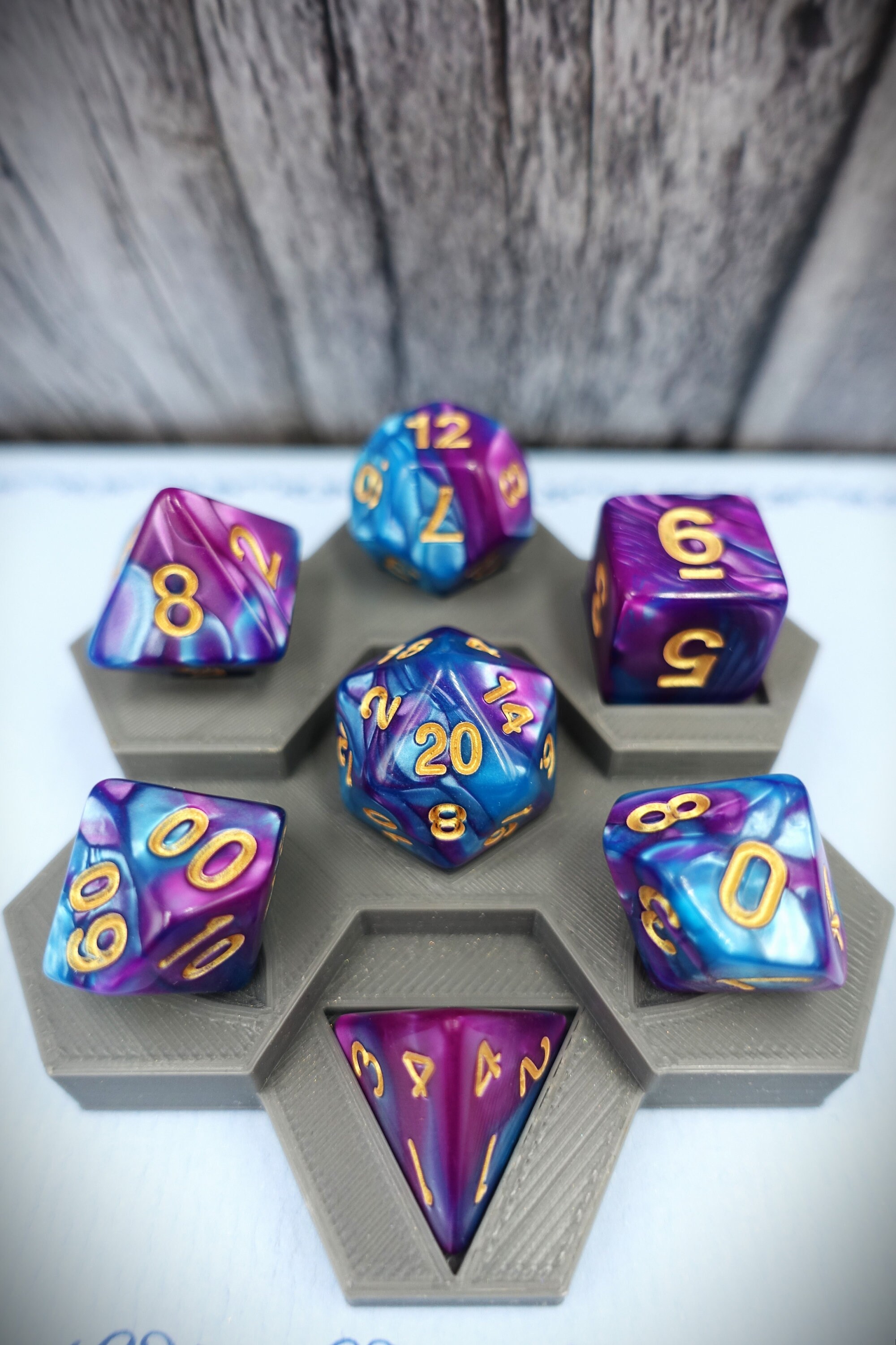 Dispel Magic Dnd Potion Bottle Dice Set Purple & Blue - Etsy UK