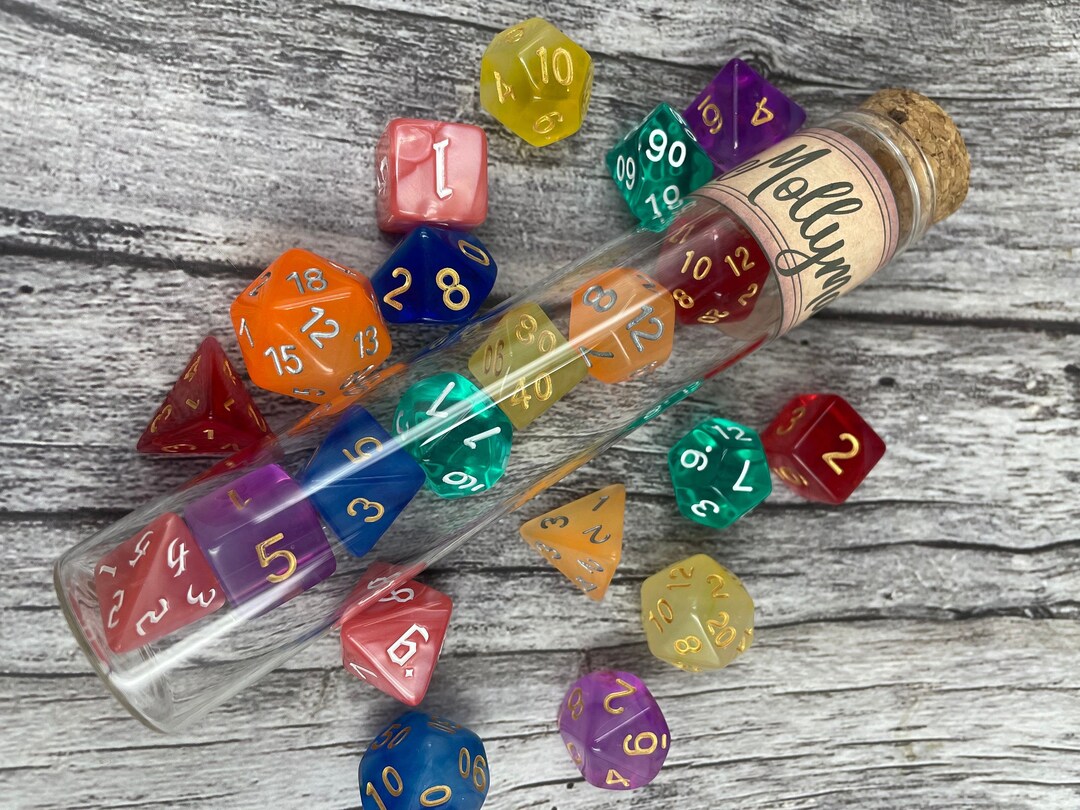 Mollymauk I Critical Role Gift I Molly Inspired Dice I Glass Tube I ...