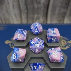 Oil of Etherealness | Dnd Potion Bottle Dice Set | Pink and Blue Swirl ...