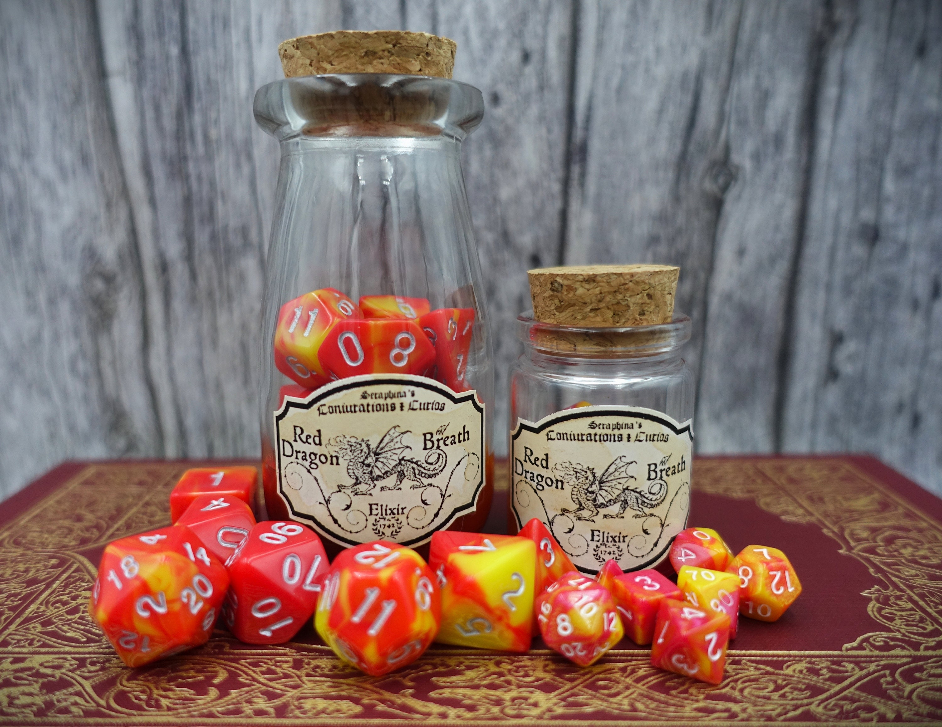 Tiny Dice Red Dragon's Breath Potion Dnd Potion Bottle | Etsy UK