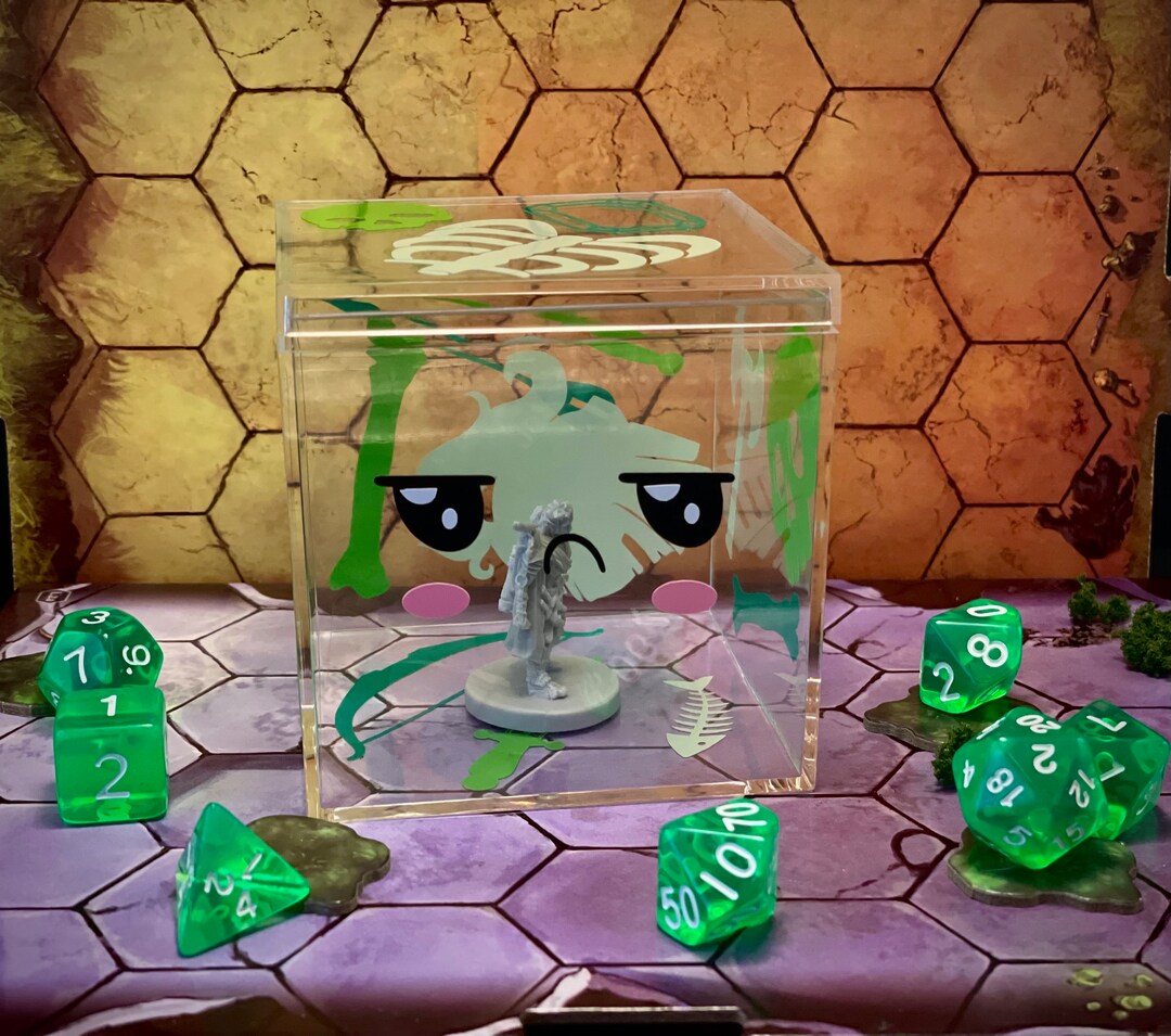 Grumpy Gelatinous Cube Dice Box Kawaii Monster Dice - Etsy UK