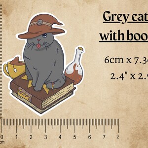 Magical Cat Sticker Pack I Dnd Sticker Set | Familiar Wizard Cat I Dnd ...
