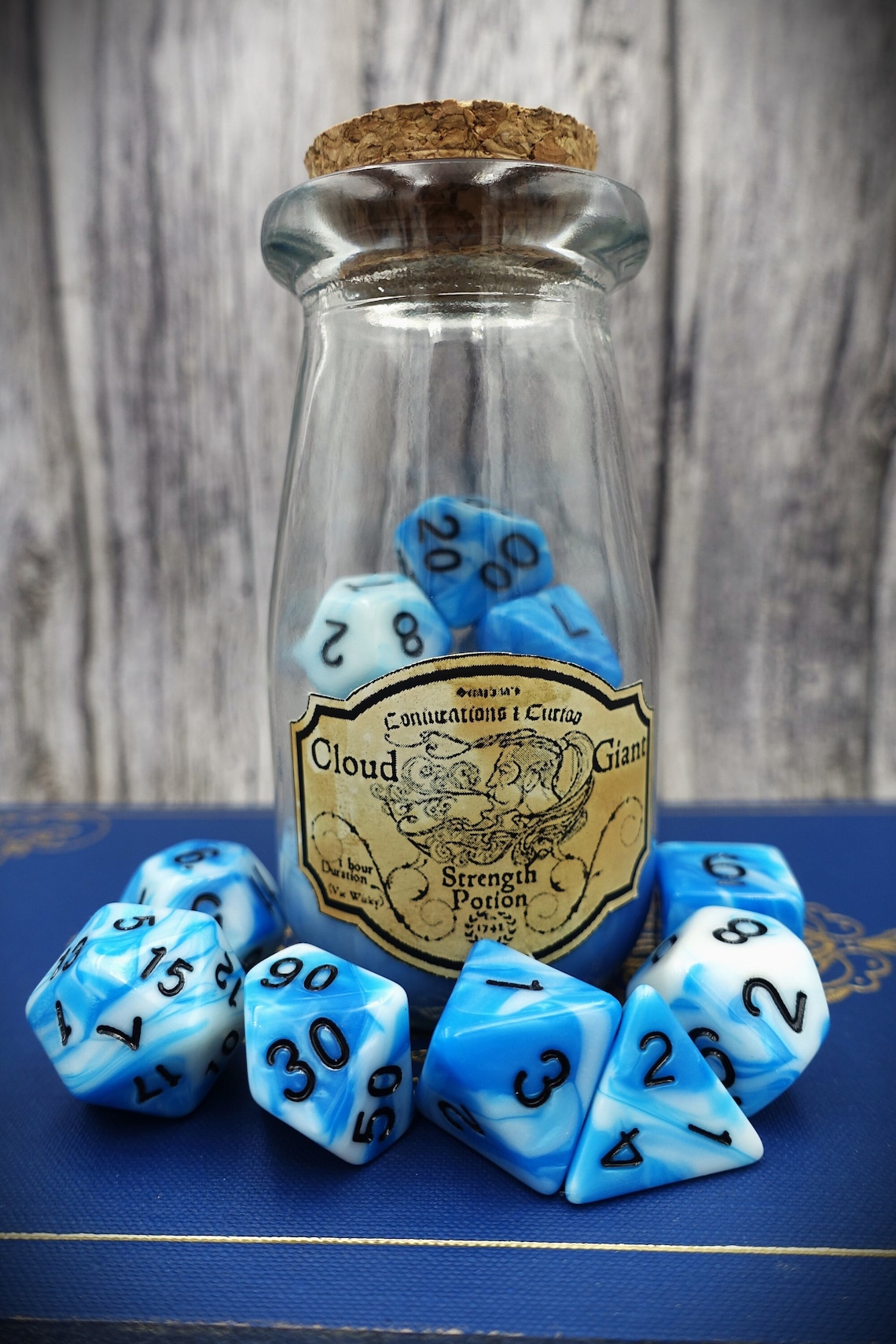 Cloud Giant Strength Dnd Potion Bottle Dice Set Ice Blue - Etsy UK