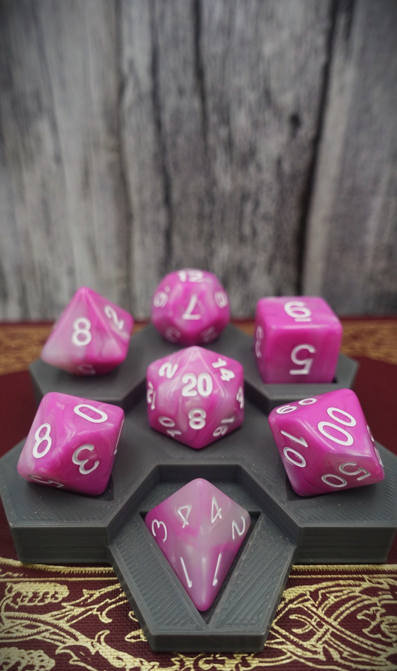 Philter of Love Potion Dnd Potion Bottle Dice Set Pink and - Etsy