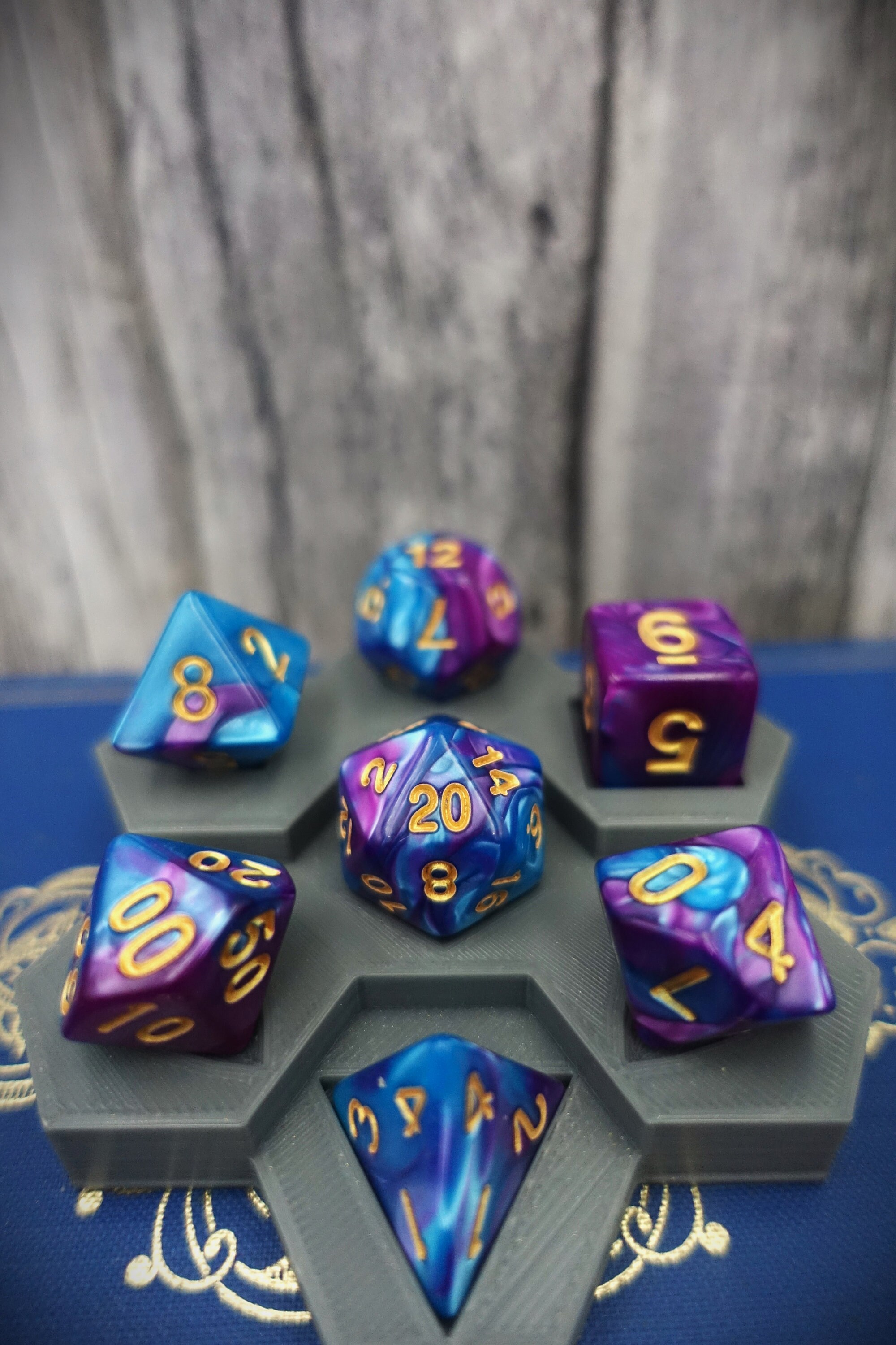 Dispel Magic Dnd Potion Bottle Dice Set Purple & Blue | Etsy UK