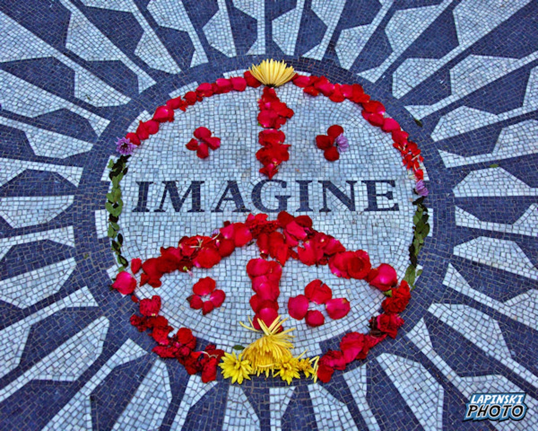 Imagine Strawberry Fields Photograph, NYC Central Park Color ...