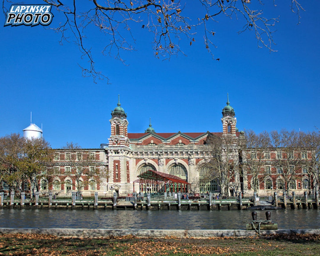 Ellis Island Main Building, New York New Jersey Photograph, Color ...