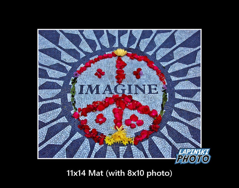 Imagine Strawberry Fields Photograph, NYC Central Park Color ...