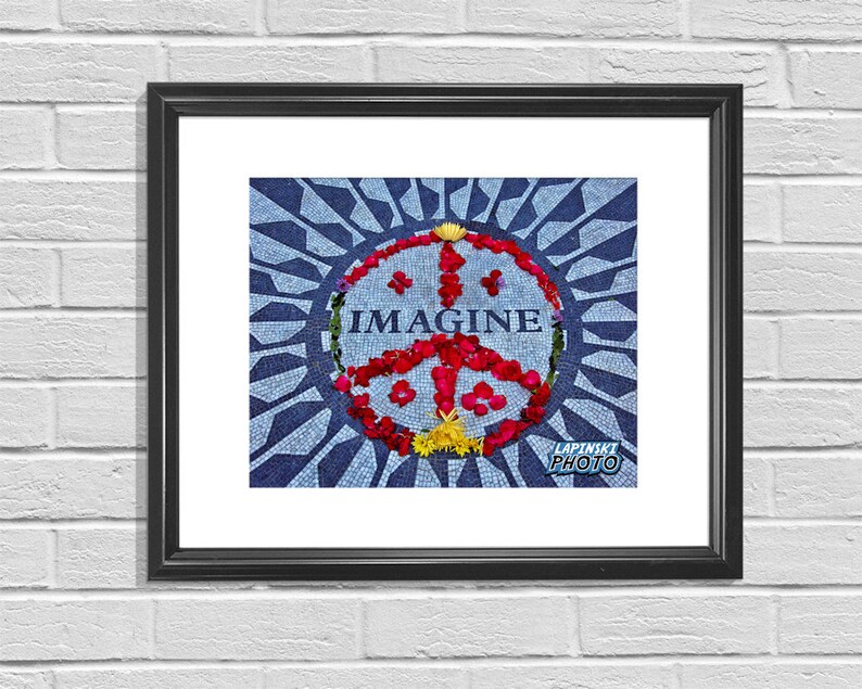 Imagine Strawberry Fields Photograph, NYC Central Park Color ...