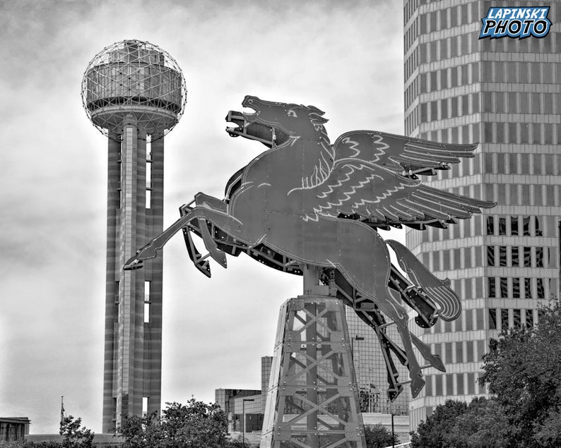 Downtown Dallas Photograph, Black and White Photography, Texas Art ...