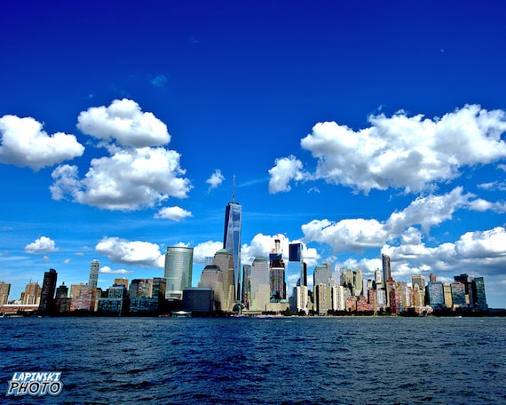 New York City Skyline Photograph Color Photography NYC | Etsy