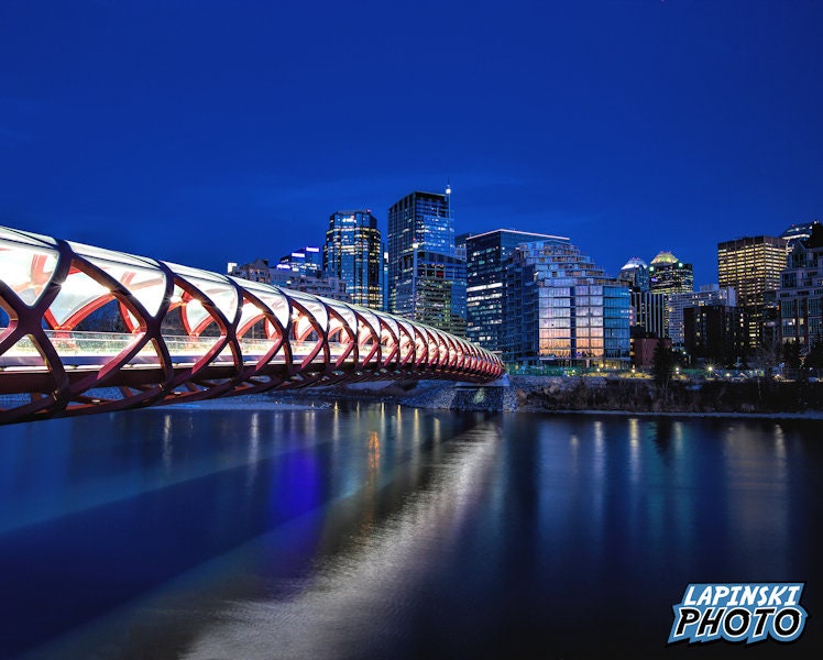Calgary Photograph, Peace Bridge, Color Photography, Wall Art, Art ...