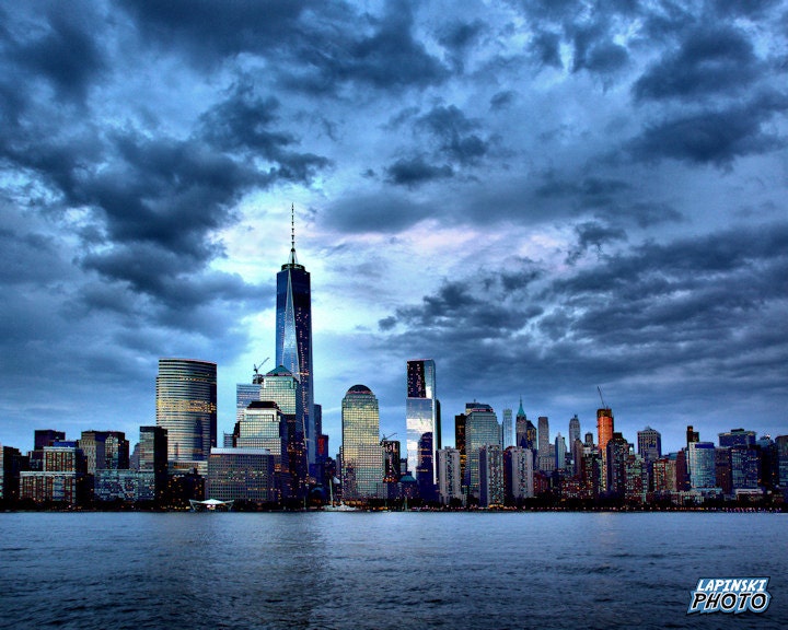 New York City Skyline Photograph, Color Photography, NYC Photo, Wall ...