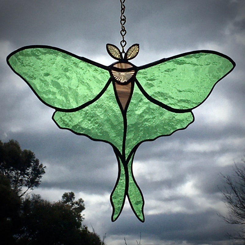 Stained Glass Moth - Etsy