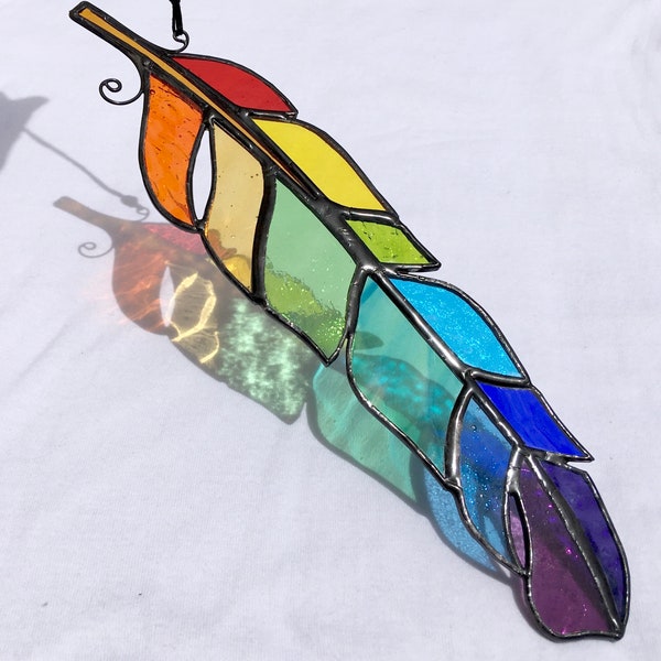 Feather Stained Glass - Etsy