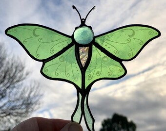 Stained Glass Moth - Etsy