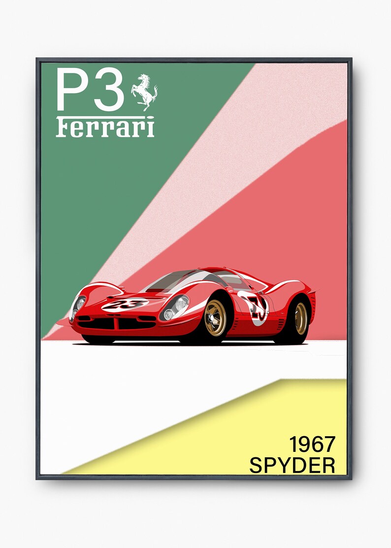 Ferrari P3 1967 SPYDER - Etsy