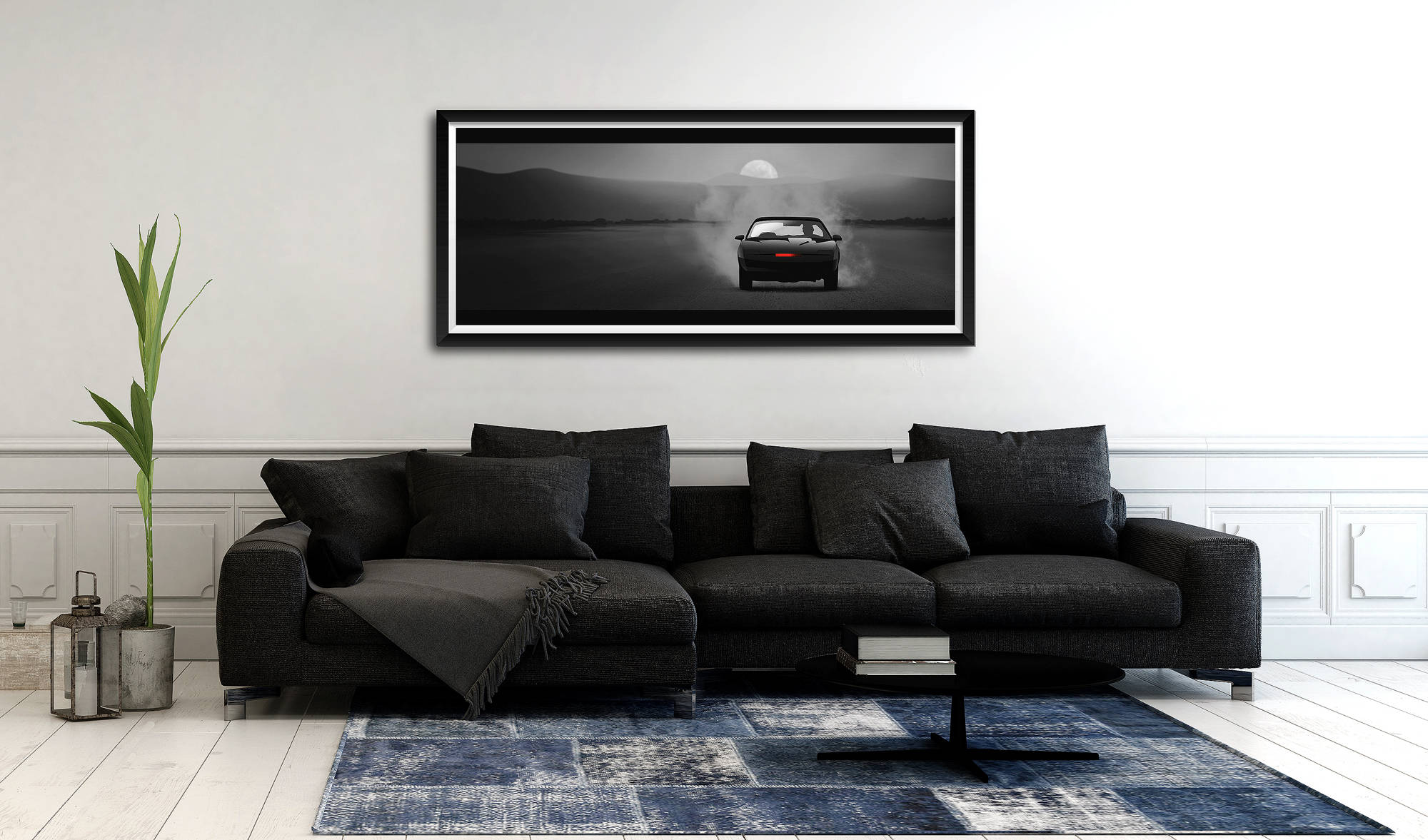 Knight Rider KITT Michael Knight TV 80s TV Series Post Vehicle Black ...