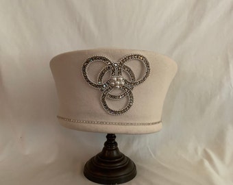 Rhinestone Church Hat - Etsy