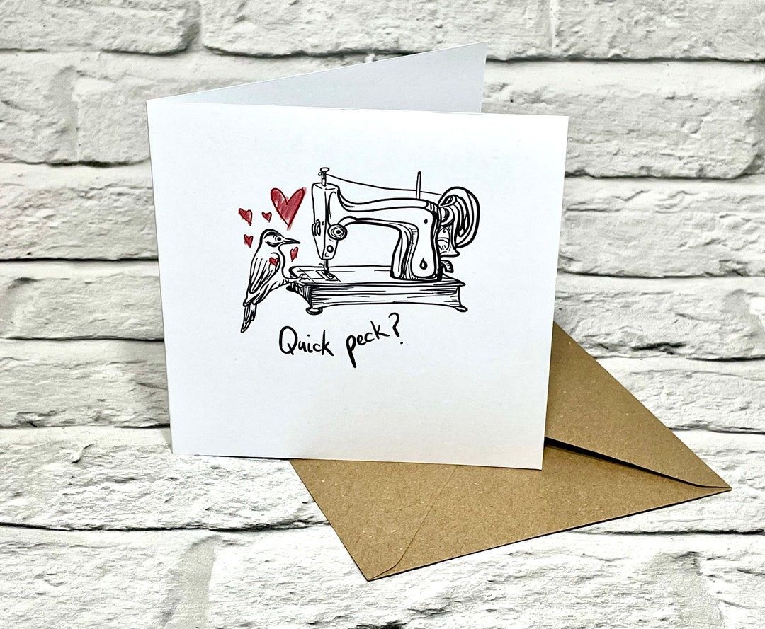 Quick Peck Woodpecker Greetings Card - Etsy