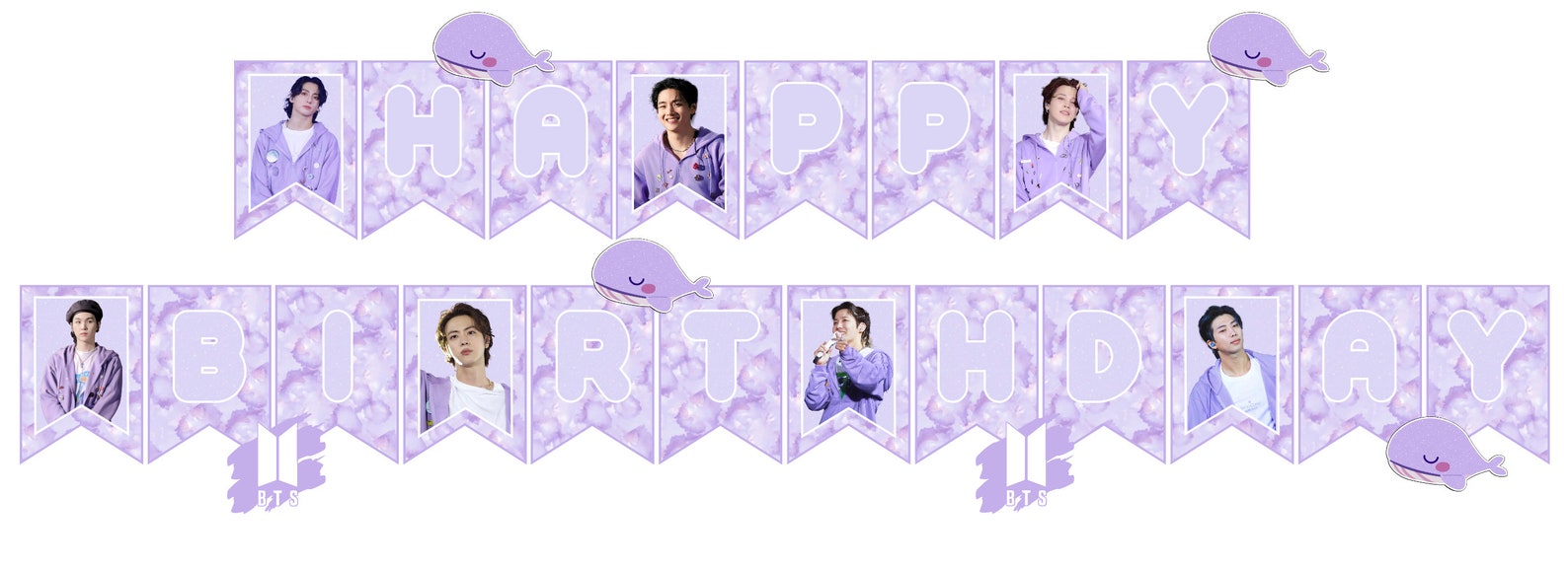 DIGITAL FILE |BTS yet to Come in Busan | Birthday Inspired Bunting ...