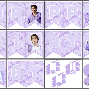 DIGITAL FILE |BTS yet to Come in Busan | Birthday Inspired Bunting ...