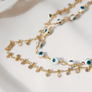 30cm - Evil Eye Chains, Drop Chains, 5mm Evil Eye Ball Drop Bar Chains ...